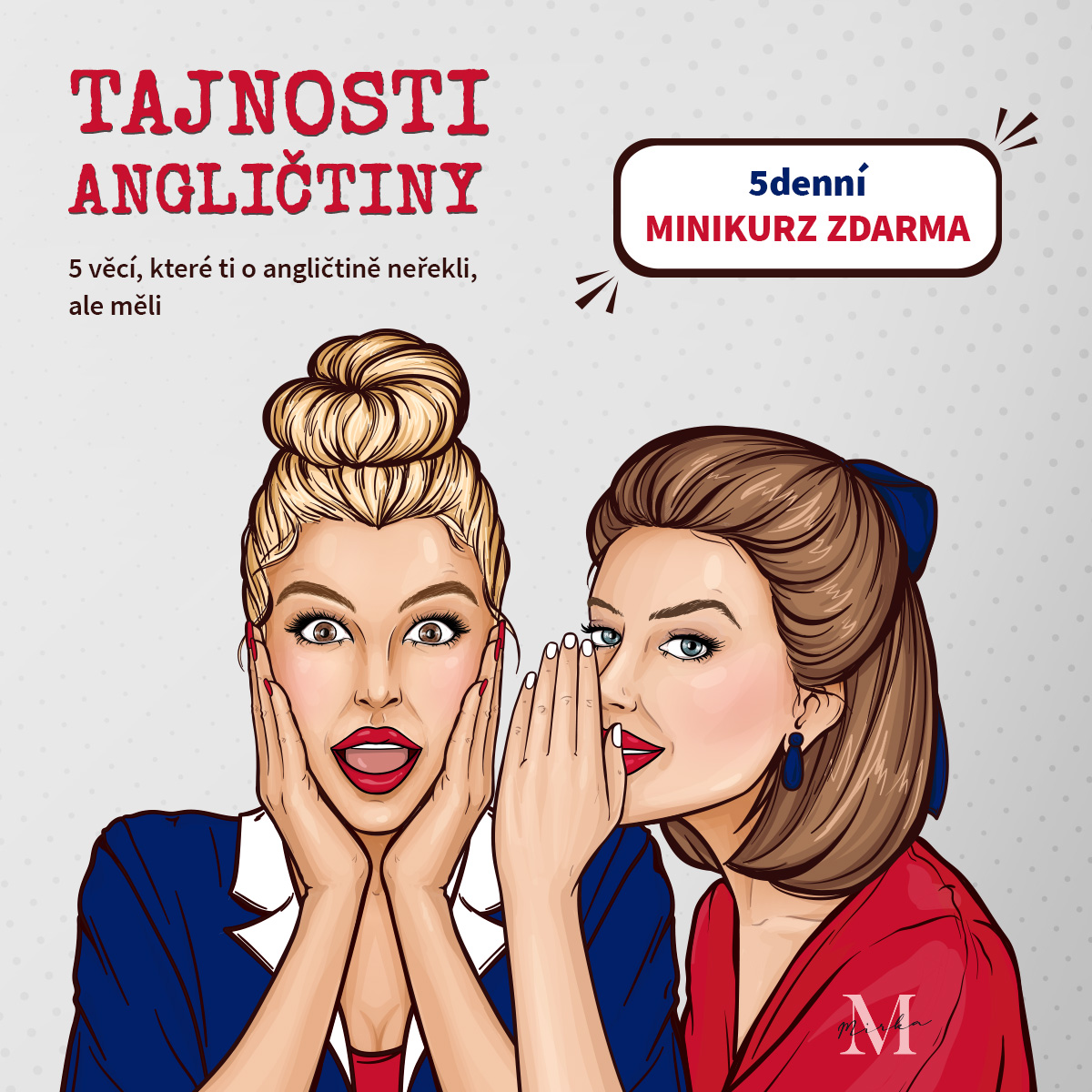Tajnosti ANGLIČTINY - minikurz ZDARMA